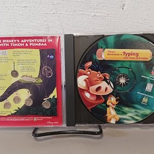 Vintage 1998 Disney's Timon & Pumbaa Adventures in Typing CD-ROM - Etsy