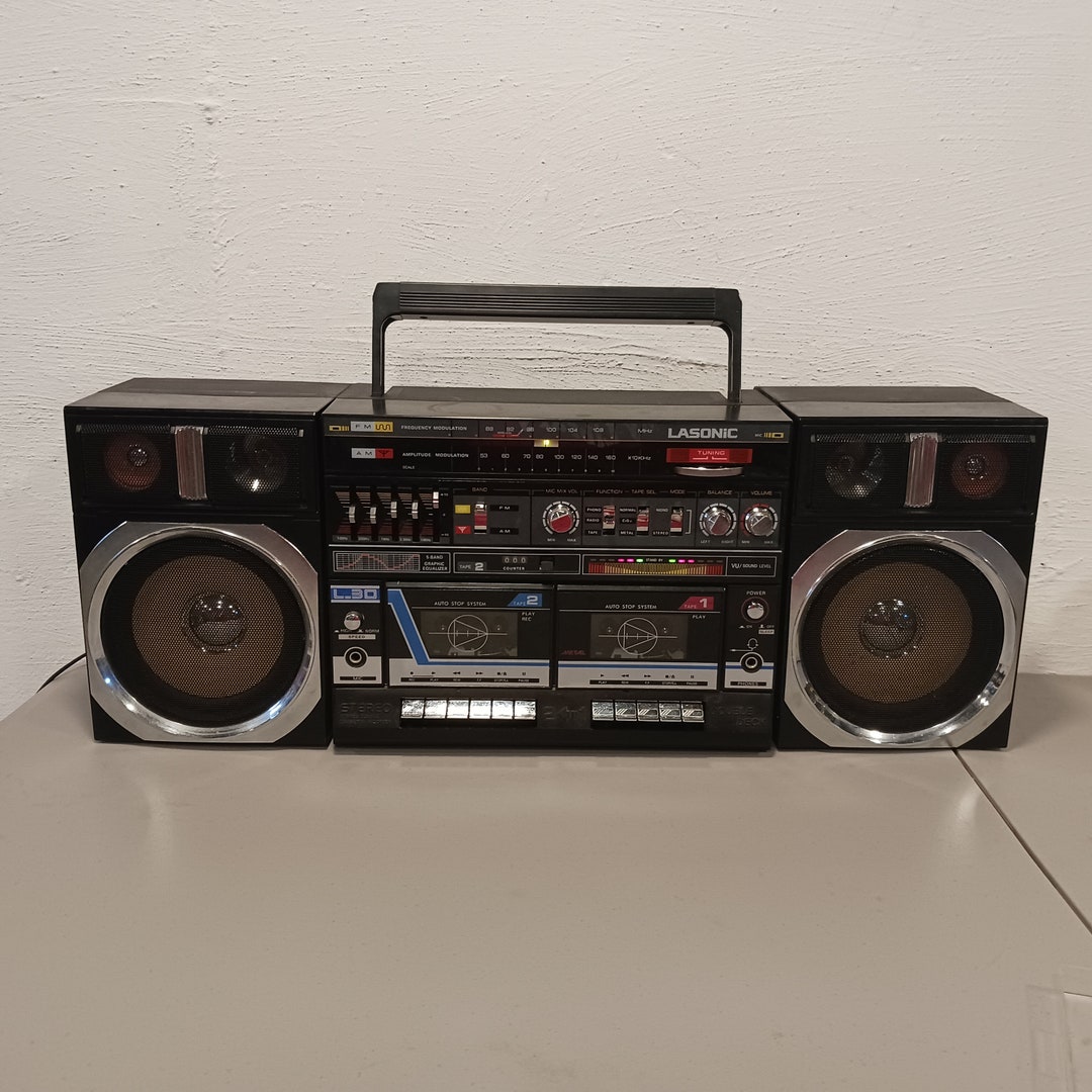 WORKING Vintage 1980s LASONIC L-30 Dual Tape Boombox - Etsy
