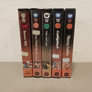 Set of 5 Vintage 1980's Warner Home Video VHS - Etsy