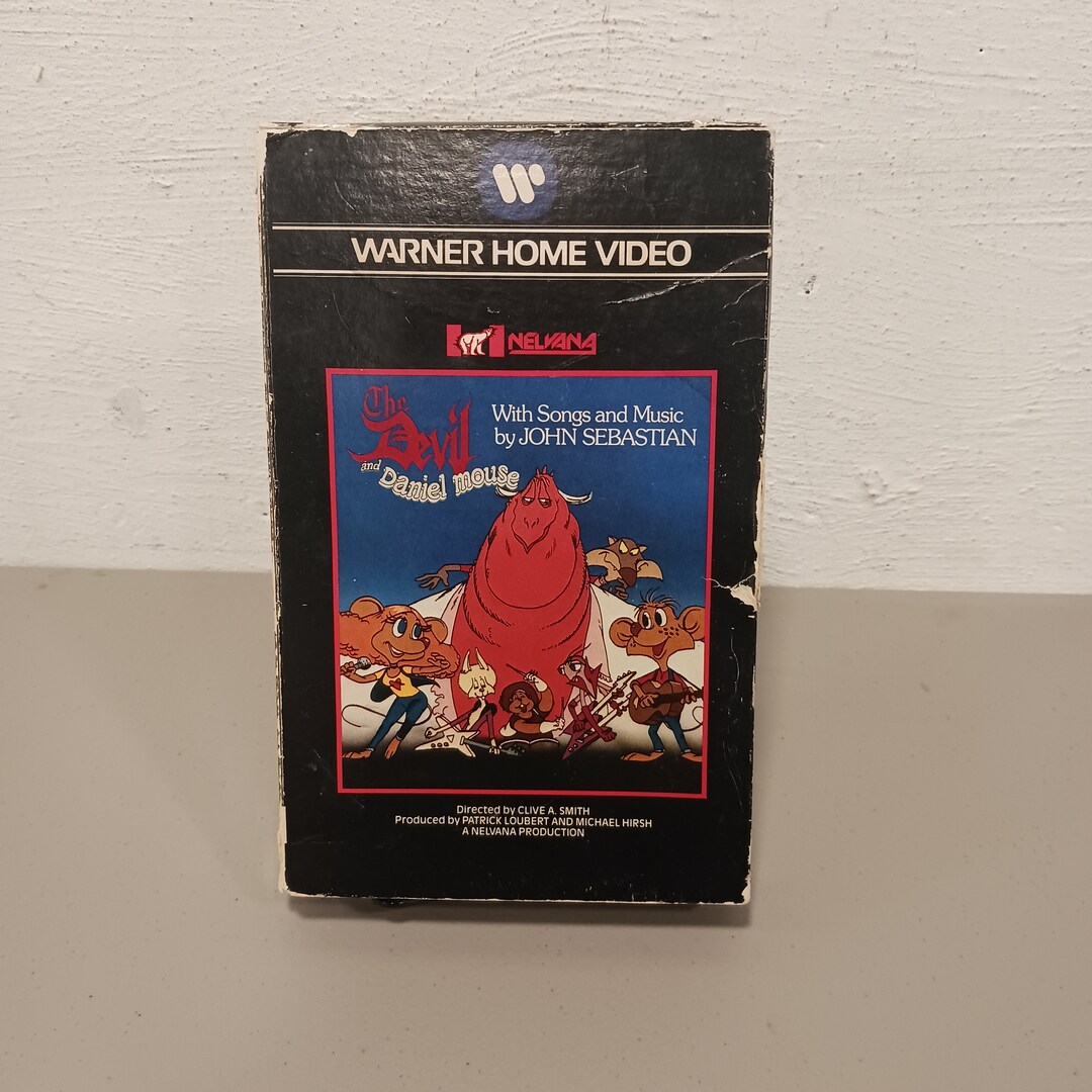 Vintage 1980 the Devil & Daniel Mouse VHS - Etsy