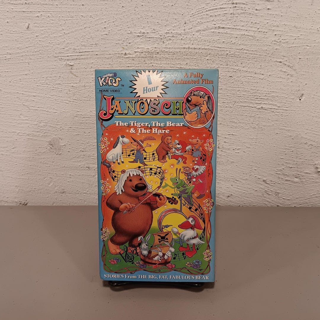 Vintage 1986 Janosch "the Tiger, the Bear, & the Hare" VHS - Etsy