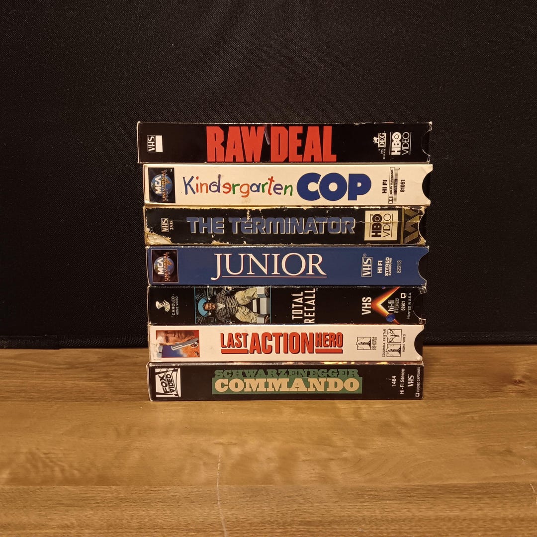 Set of 6 Vintage 90s Arnold Schwarzenegger VHS Starter Set - Etsy