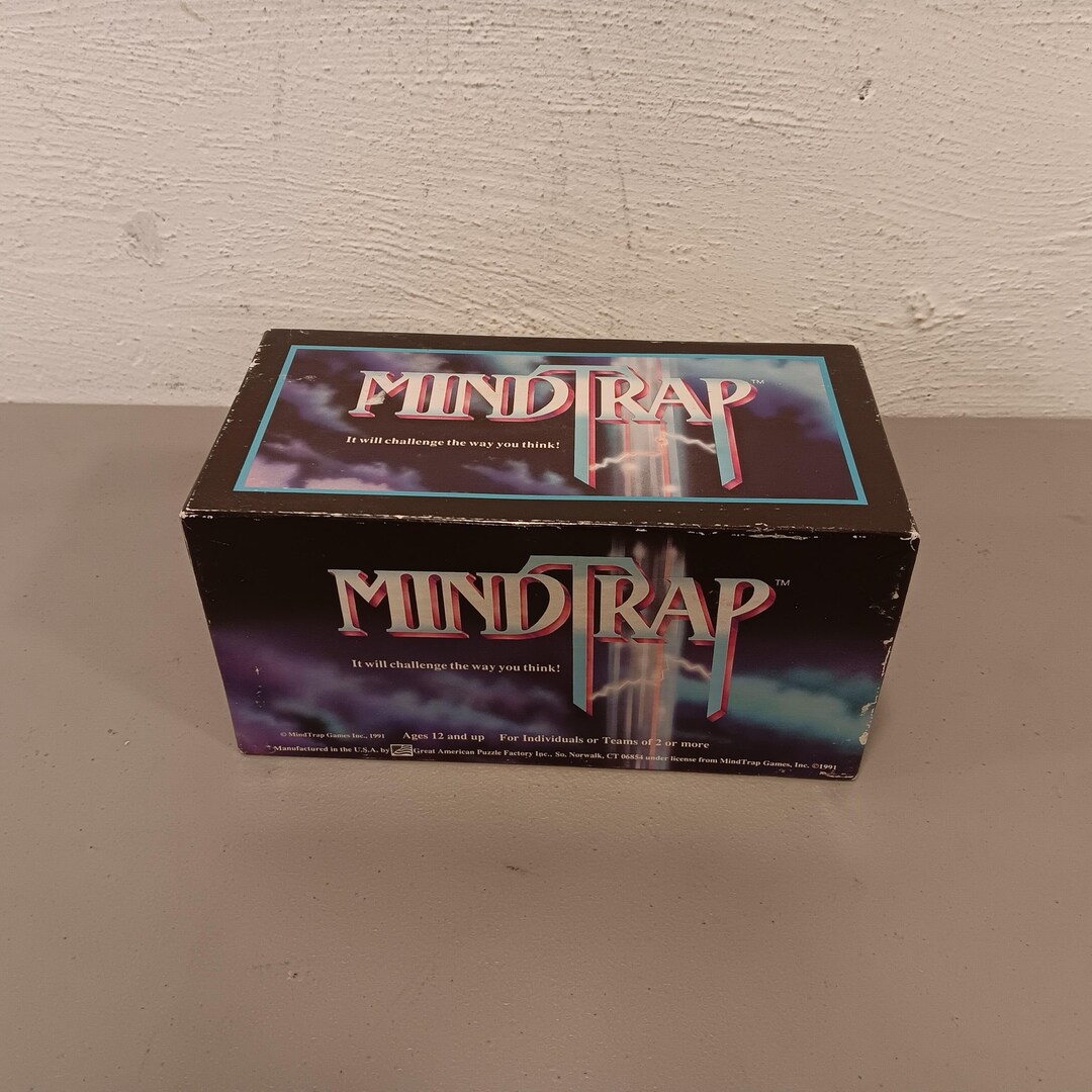 COMPLETE Vintage 1991 Mindtrap Brain Teaser Card Game - Etsy
