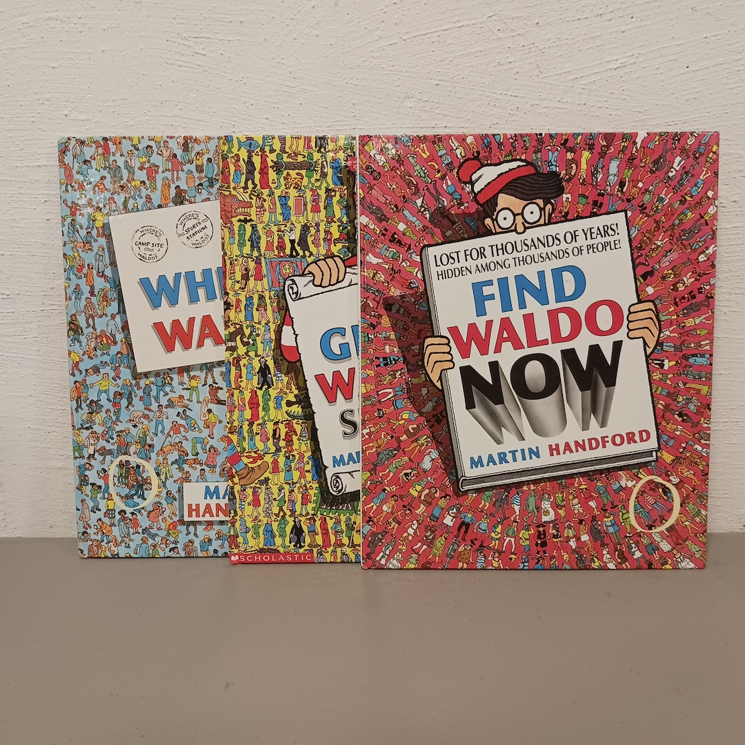 Set of 3 Vintage Where's Waldo Books - Etsy