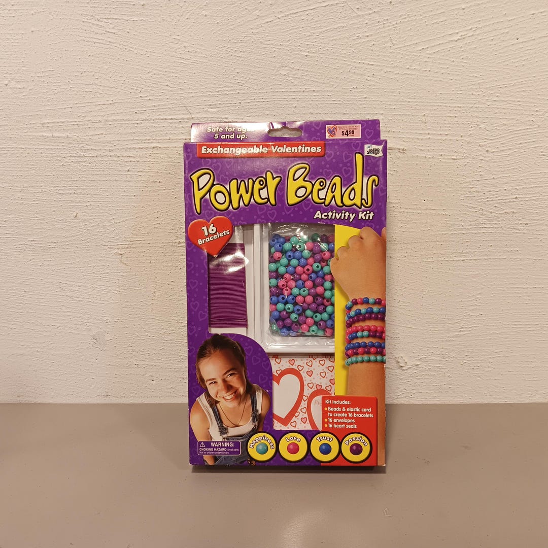 Vintage 2000 Y2k Valentines Power Beads Activity Kit - Etsy