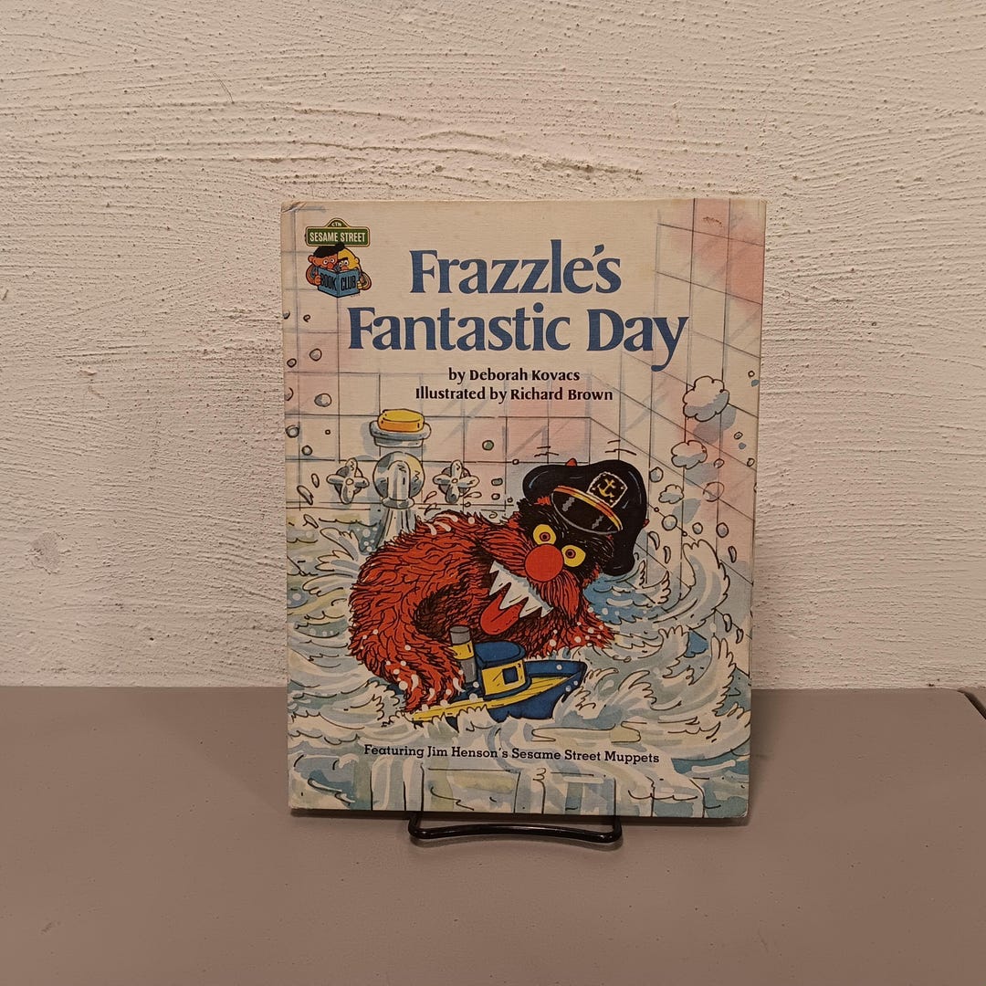 Vintage 1980 Sesame Street Frazzle's Fantastic Day Book - Etsy