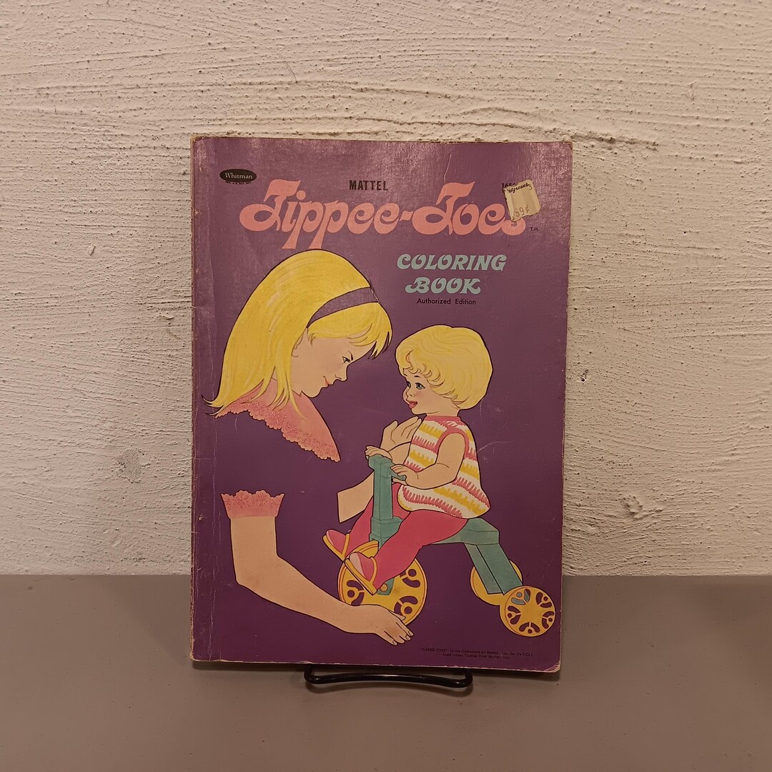USED Vintage 1969 Mattel Tippee-toes Coloring Book - Etsy