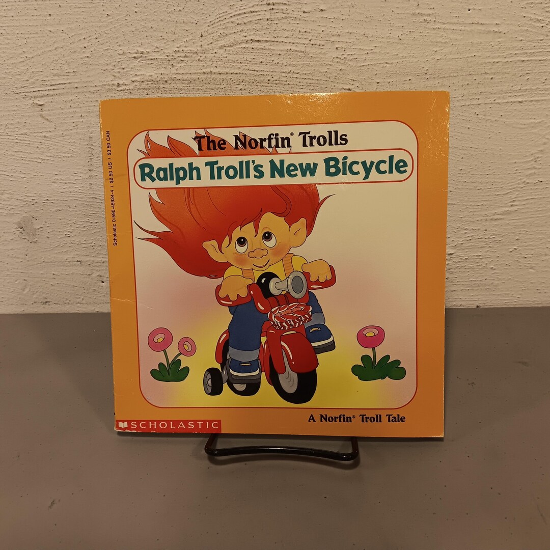 Vintage 1992 Norfin Trolls ralph Troll's New Bicycle Book - Etsy
