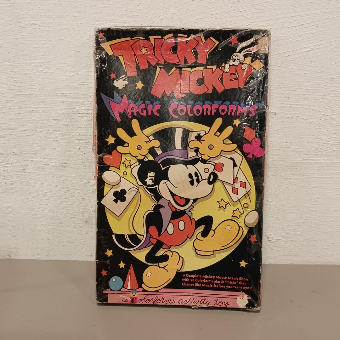 Vintage 1987 Tricky Mickey Colorforms - Etsy