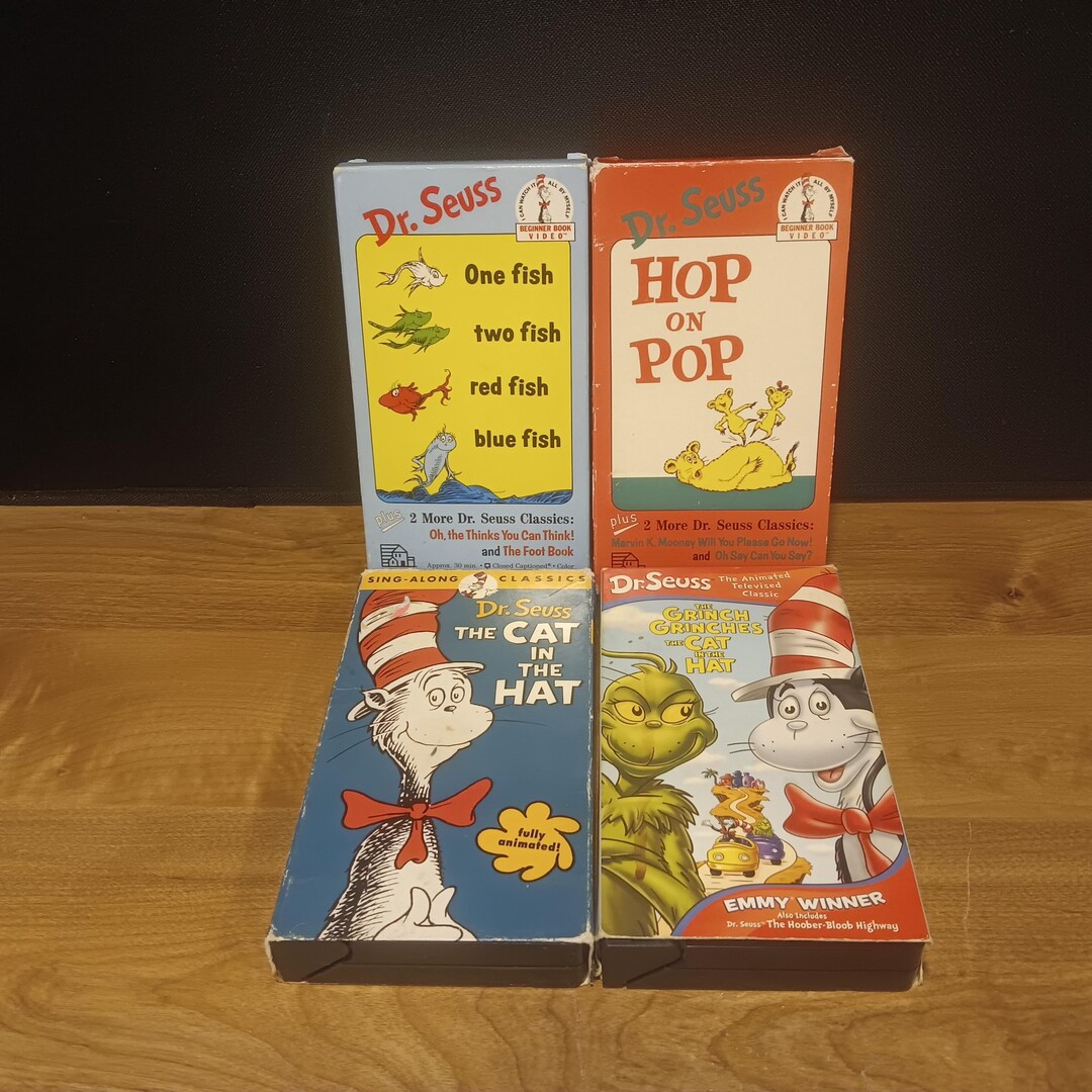 Set of 4 Vintage 80s/90s/00s Dr. Seuss VHS - Etsy