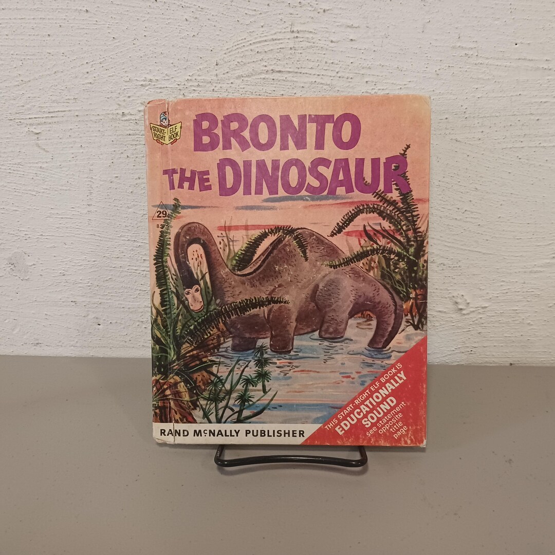Vintage 1967 Bronto the Dinosaur Hardcover Book - Etsy