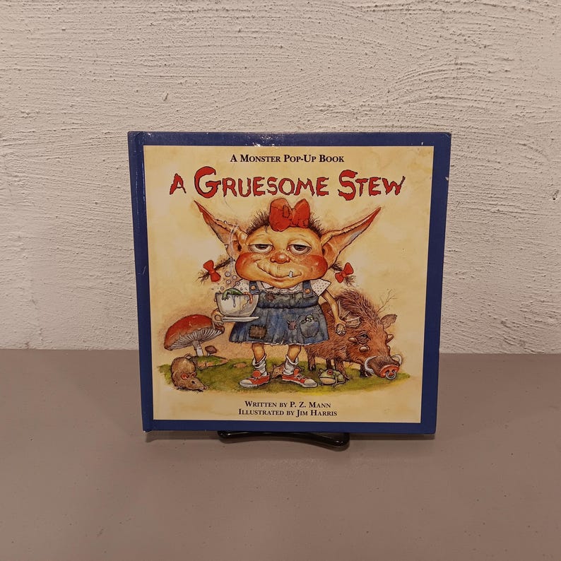 Vintage 1995 "a Gruesome Stew" Monster Pop-up Book by P.Z. Mann - Etsy