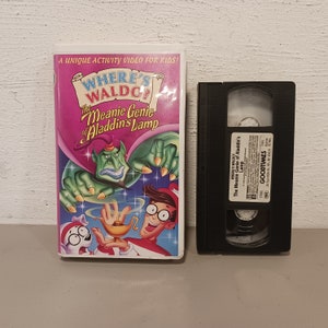 Vintage 1992 Where's Waldo? the Meanie Genie of Aladdin's Lamp VHS - Etsy