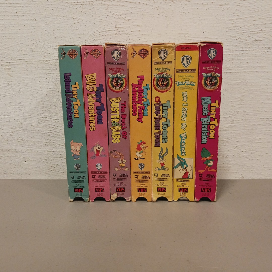 Set of 7 Vintage 1993 Tiny Toon Adventures VHS - Etsy