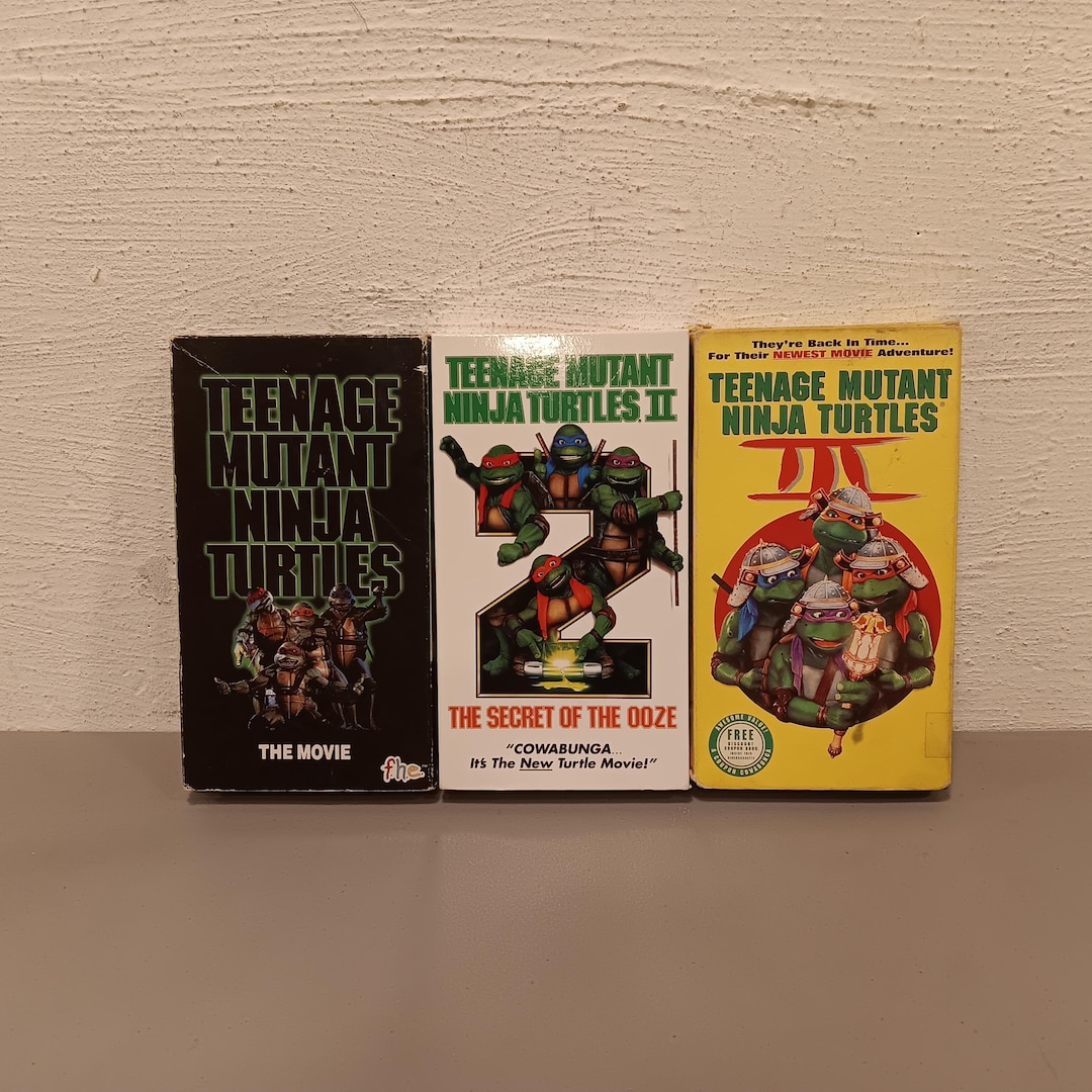 Vintage 90s Teenage Mutant Ninja Turtles Live-action VHS Trilogy - Etsy