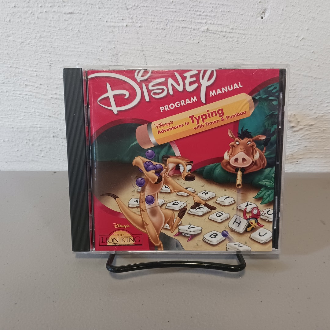 Vintage 1998 Disney's Timon & Pumbaa Adventures in Typing CD-ROM - Etsy