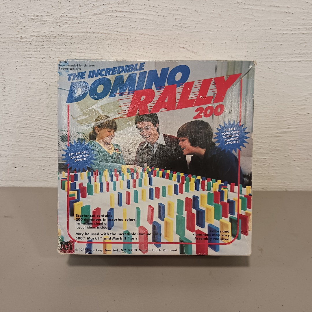 Vintage 1981 Domino Rally 200 Dominoes - Etsy