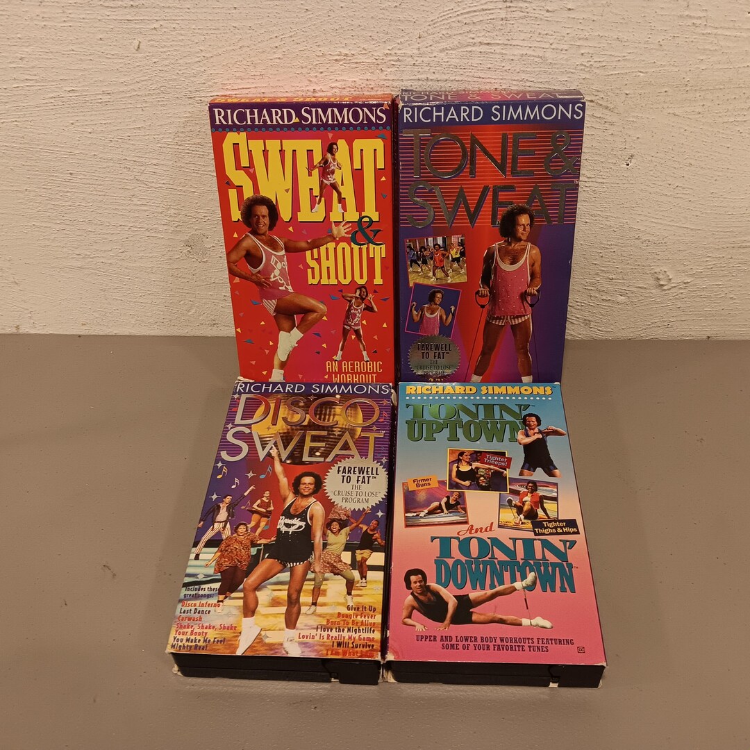 Set of 4 Vintage 90s Richard Simmons Workout VHS - Etsy