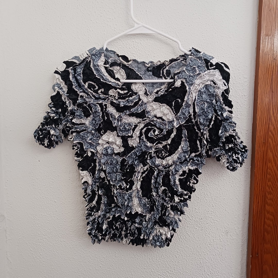 Vintage 90s Y2K Popcorn Bubble Shirt - Etsy