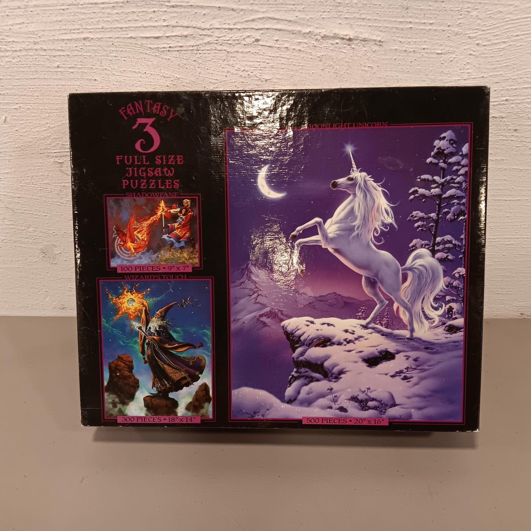 Vintage 2003 Ceaco 3 Fantasy Puzzles COMPLETE - Etsy