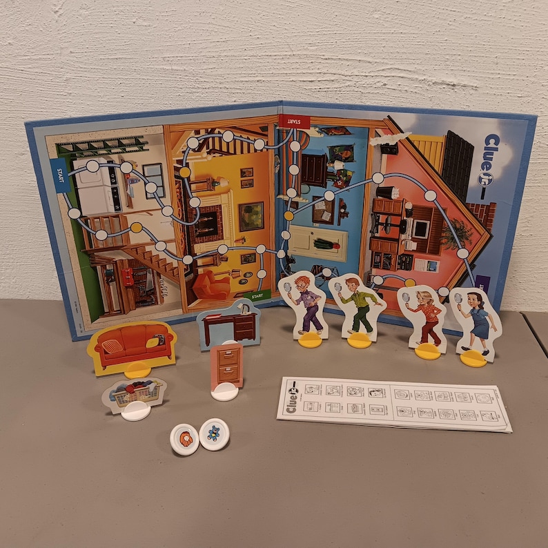 Vintage 1999 Clue Jr. Case of the Hidden Toys Replacement Pieces - Etsy
