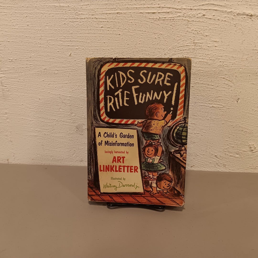 Vintage 1962 Kids Sure Rite Funny! Art Linkletter Book HC/DJ - Etsy