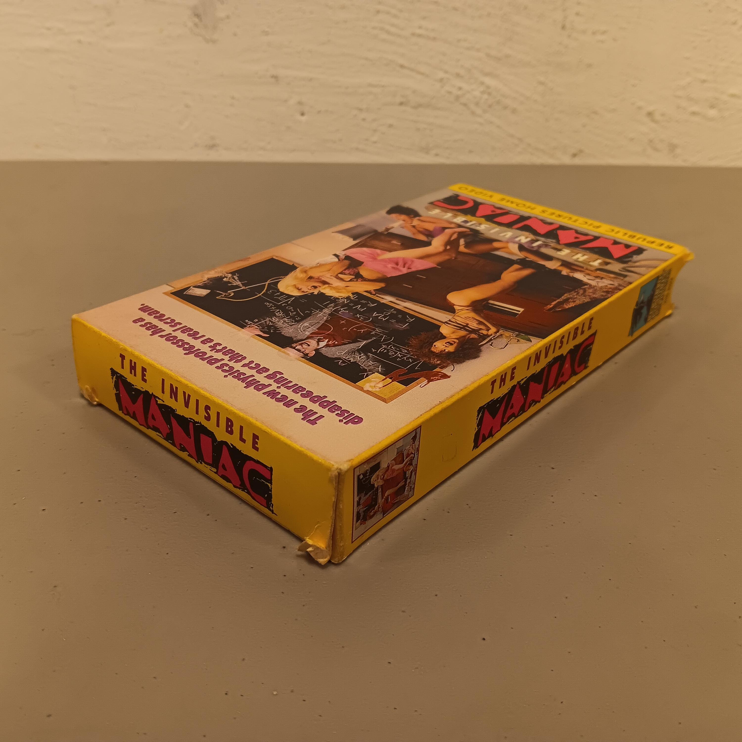 Vintage 1990 the Invisible Maniac VHS HTF - Etsy