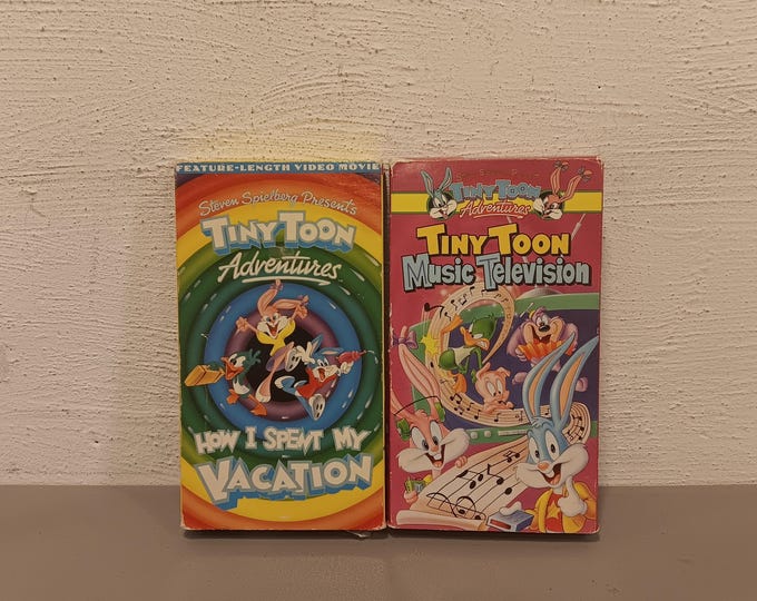 Set of 2 Vintage 1991 Tiny Toon Adventures VHS - Etsy