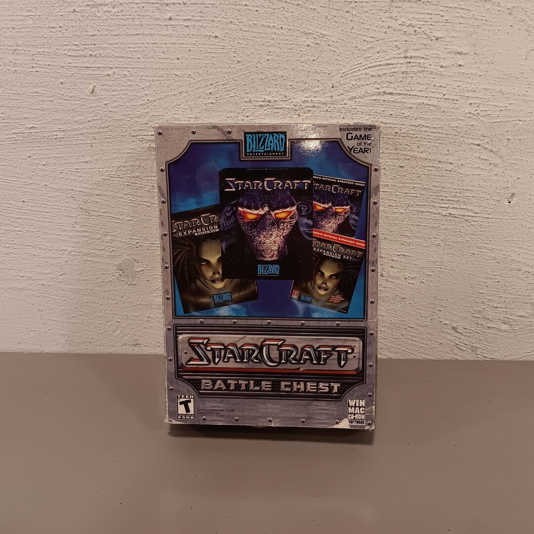 Vintage 1999 Starcraft Battle Chest PC Game + Starcraft II: Wings of ...