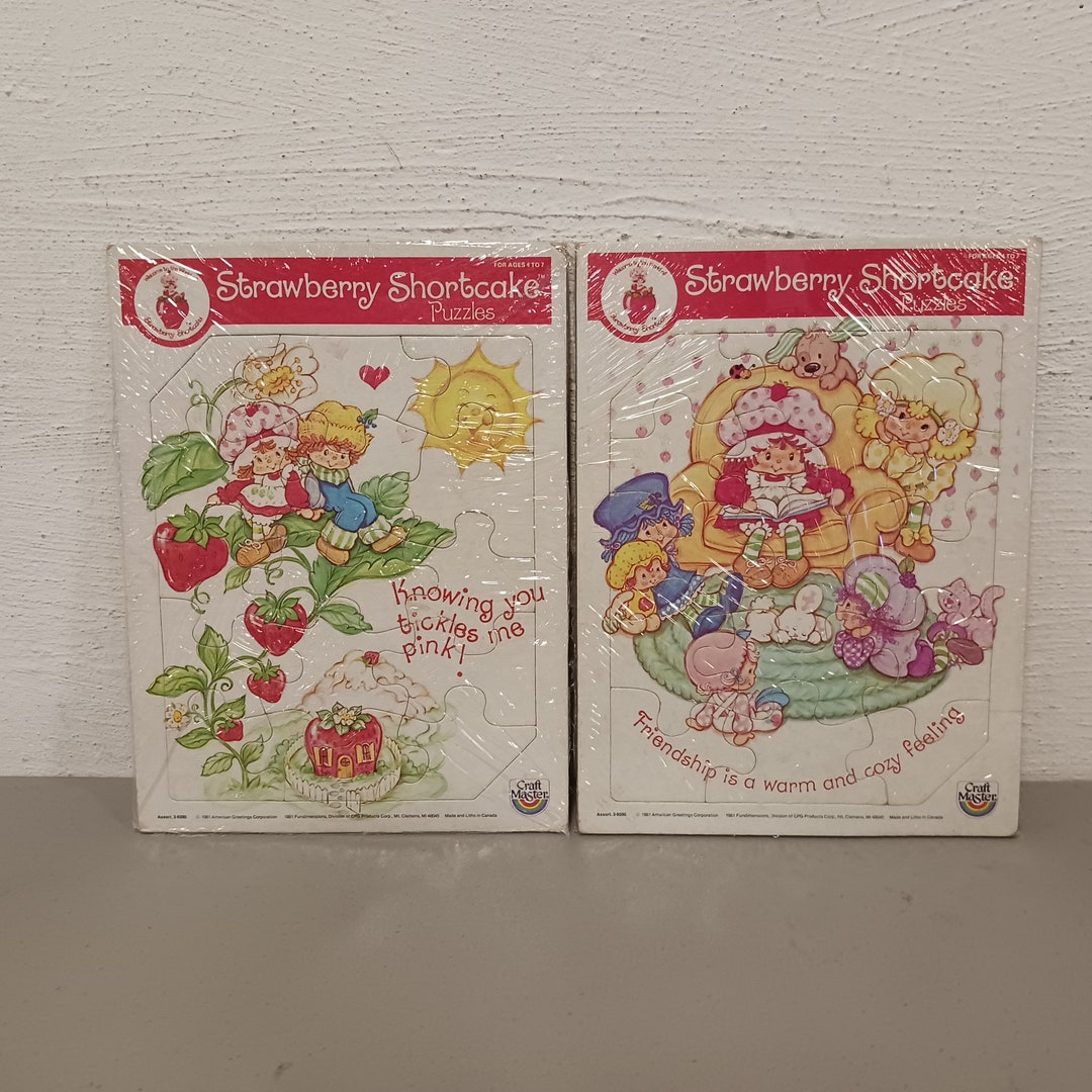Set of 2 Vintage 1981 Strawberry Shortcake Puzzles - Etsy