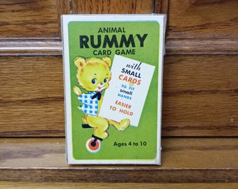 Animal Rummy Card Game - Etsy