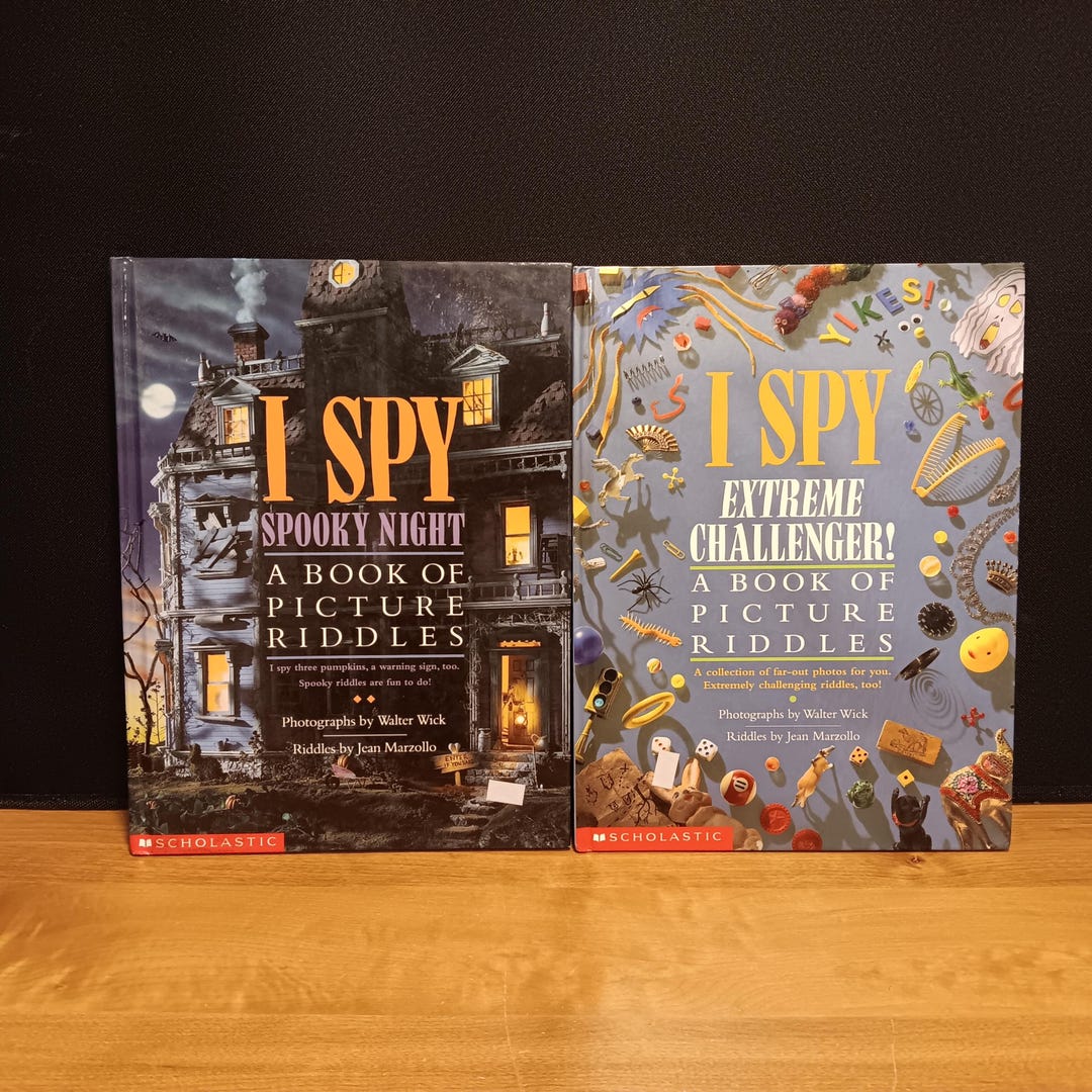 Set of 2 Vintage 90s/00s I Spy Picture Riddle Hardcover Books - Etsy