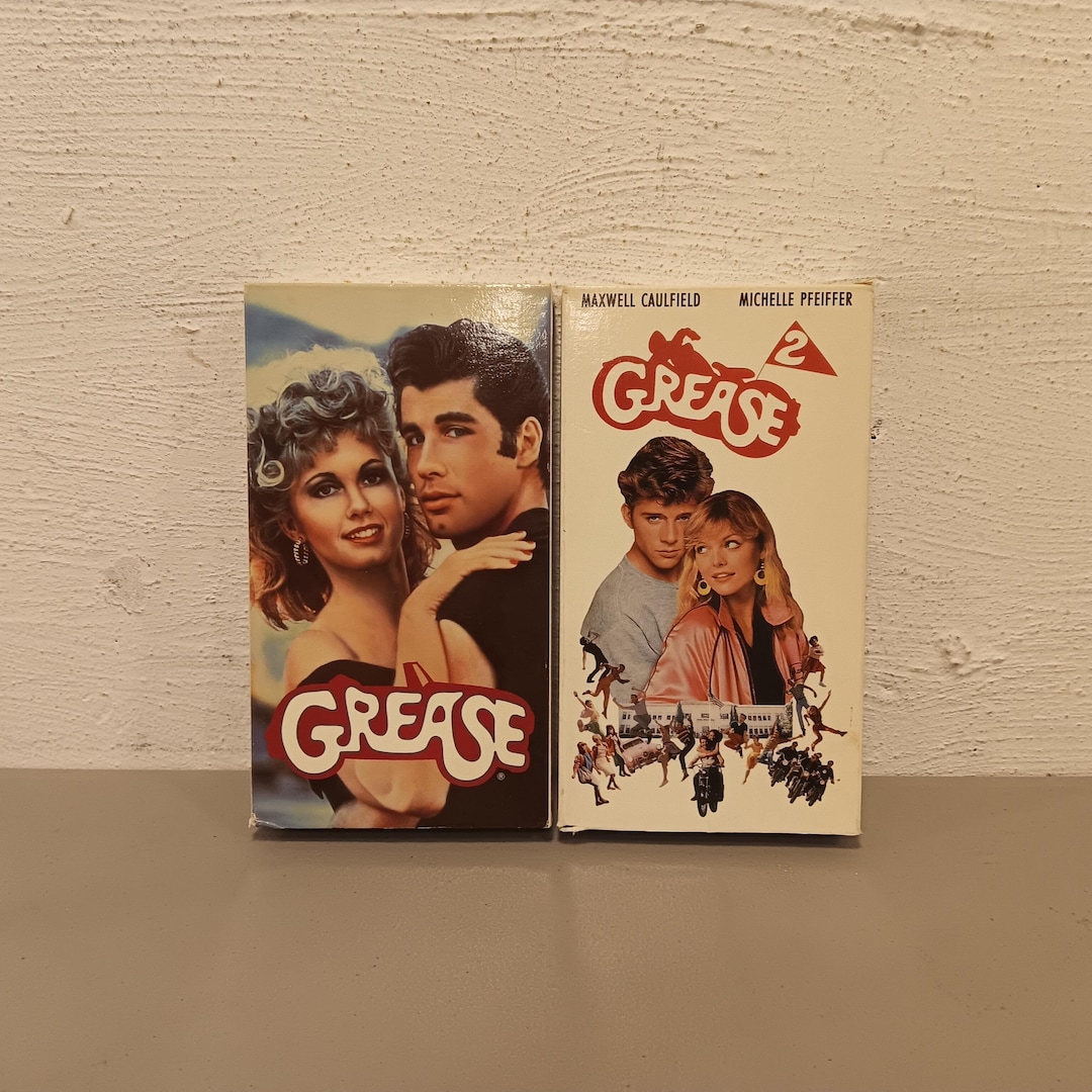 Set of 2 Vintage Grease & Grease 2 VHS - Etsy