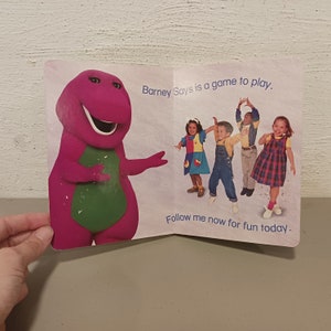 Vintage 1996 Barney Plays Nose to Toes Board Book - Etsy