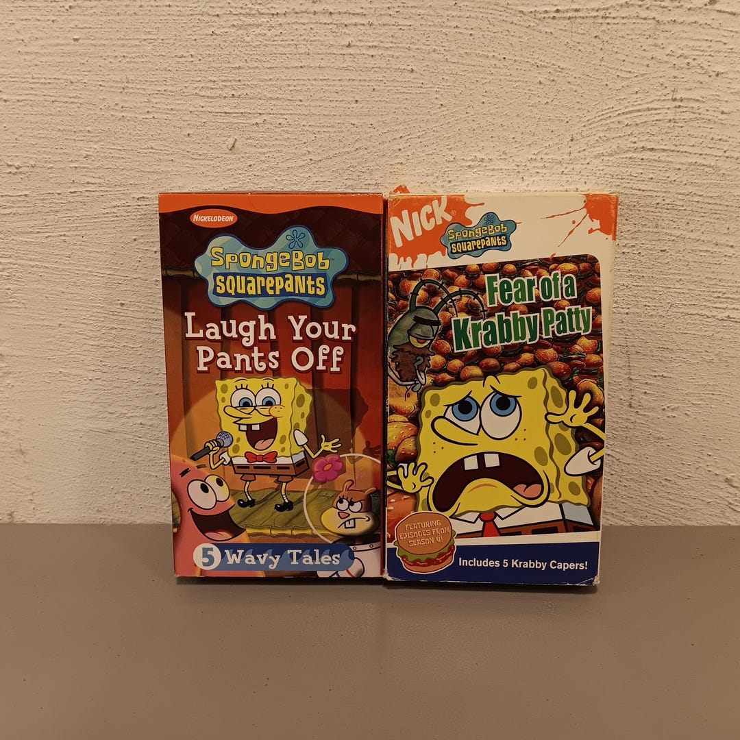 Set of 2 Vintage 2000s Spongebob Squarepants VHS - Etsy