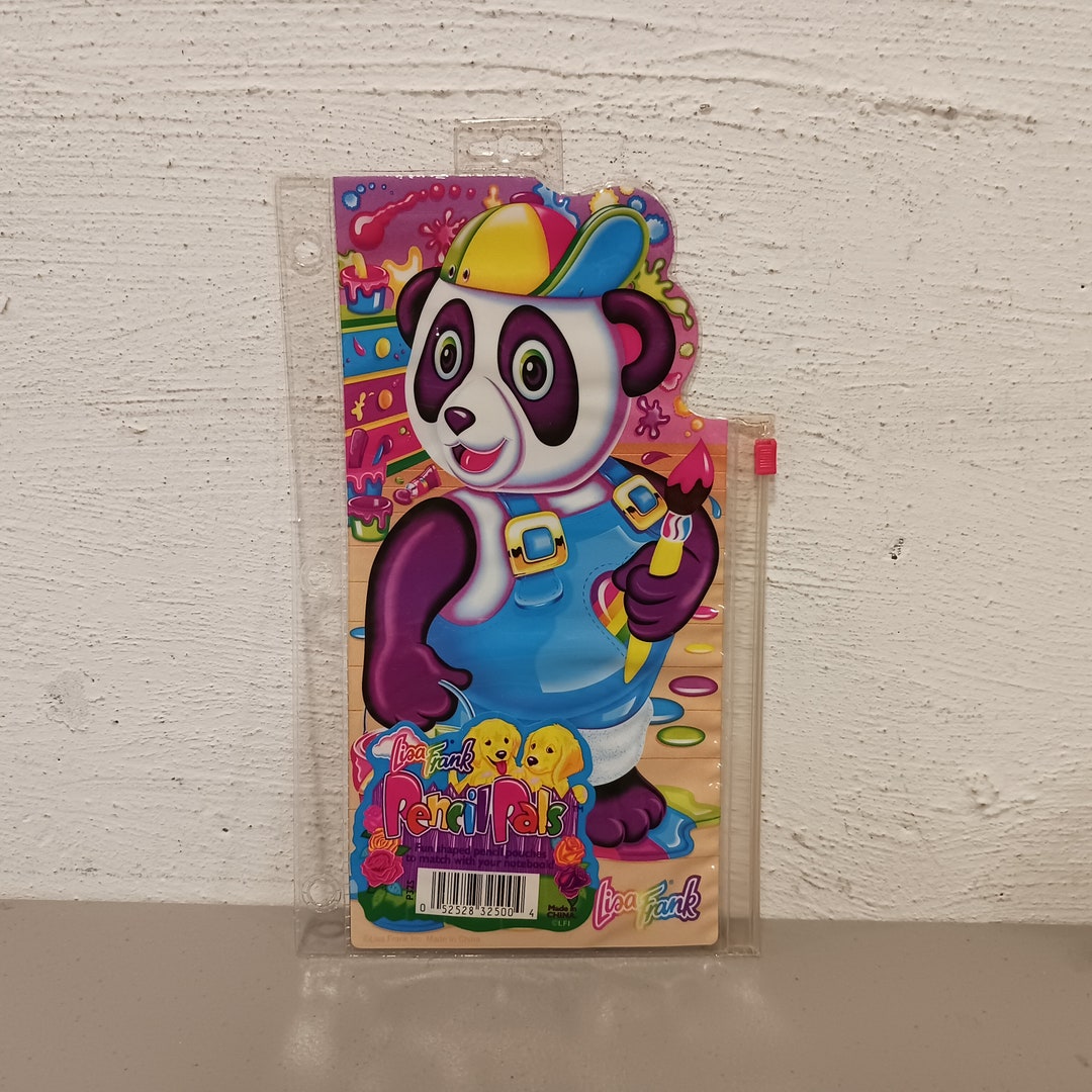 Vintage 90's Lisa Frank Panda Painter Pencil Pals Pouch - Etsy