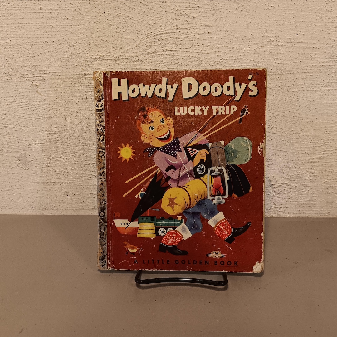 Vintage 1953 Howdy Doody's Lucky Trip Little Golden Book - Etsy