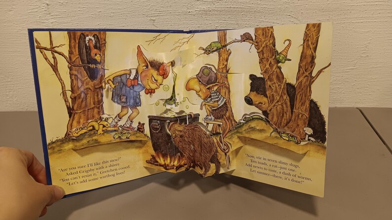 Vintage 1995 "a Gruesome Stew" Monster Pop-up Book by P.Z. Mann - Etsy