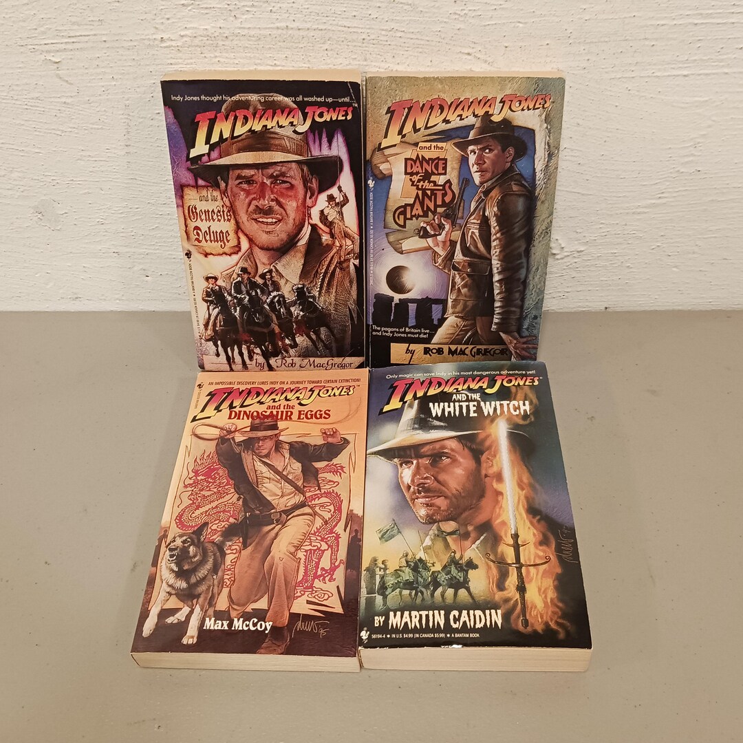 Set of 4 Vintage 90s Indiana Jones Paperbacks - Etsy