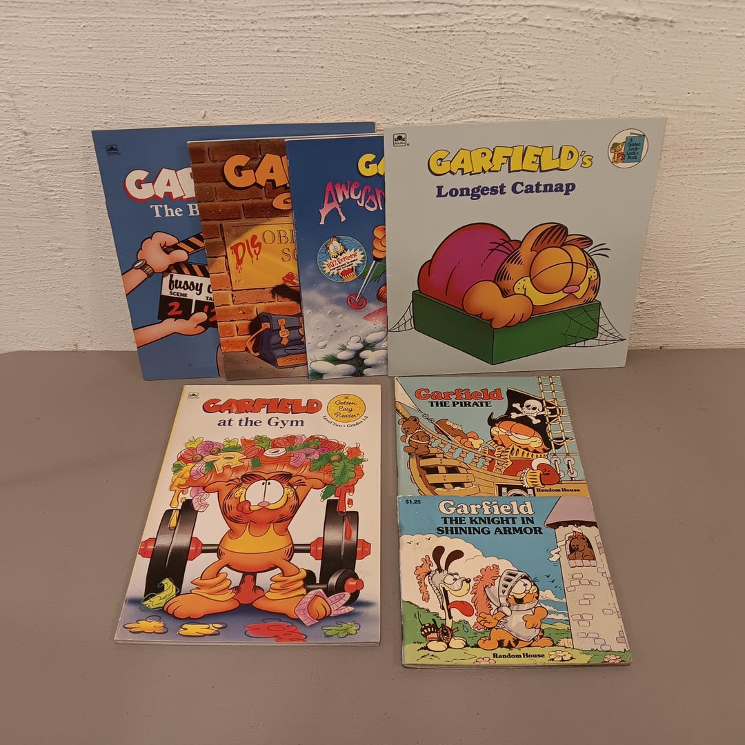Set of 7 Vintage 80s Garfield Books - Etsy