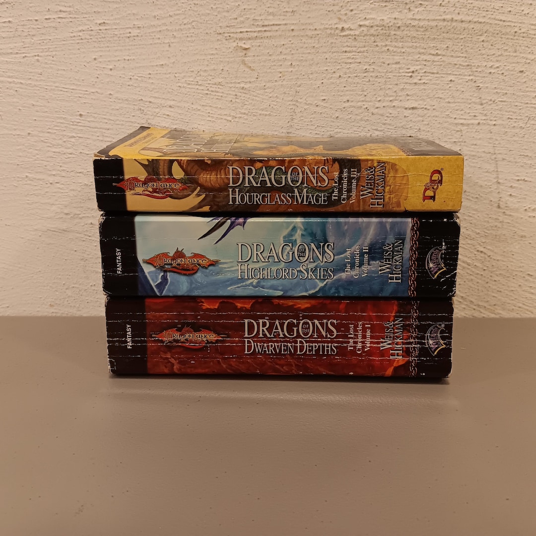 Set of 3 Vintage 2000s Dragonlance "lost Chronicles" Complete Trilogy ...