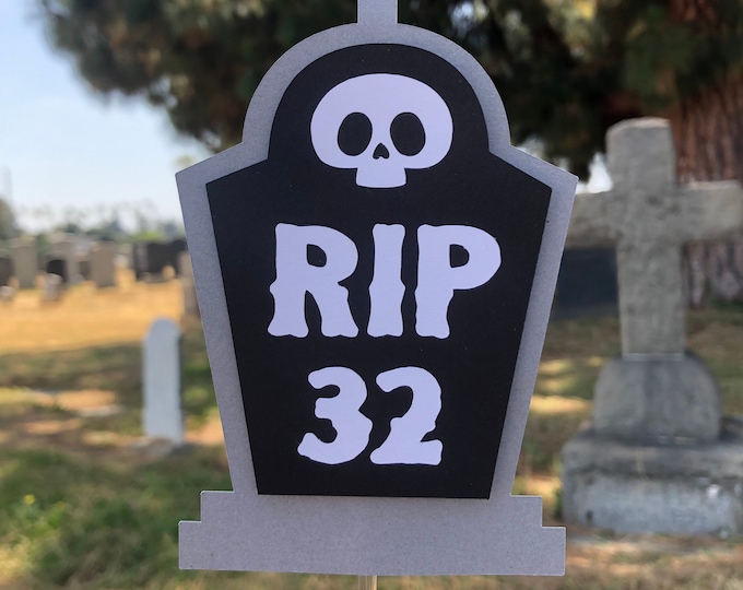 RIP Cake Topper/tombstone Cake Topper/death to My Youth Cake Topper/rip ...