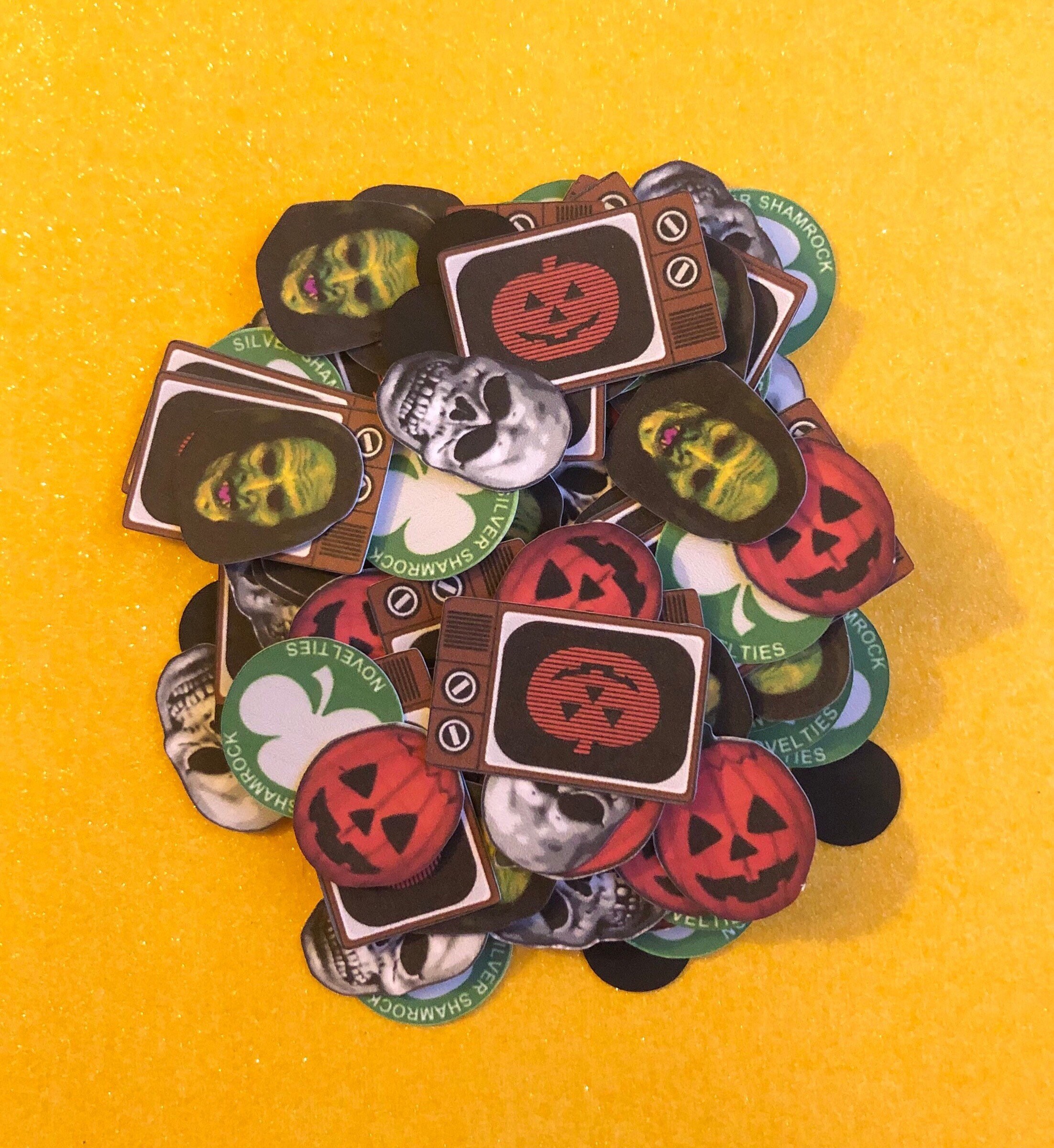 Halloween 3 Confetti/ Halloween III Confetti/silver Shamrock - Etsy