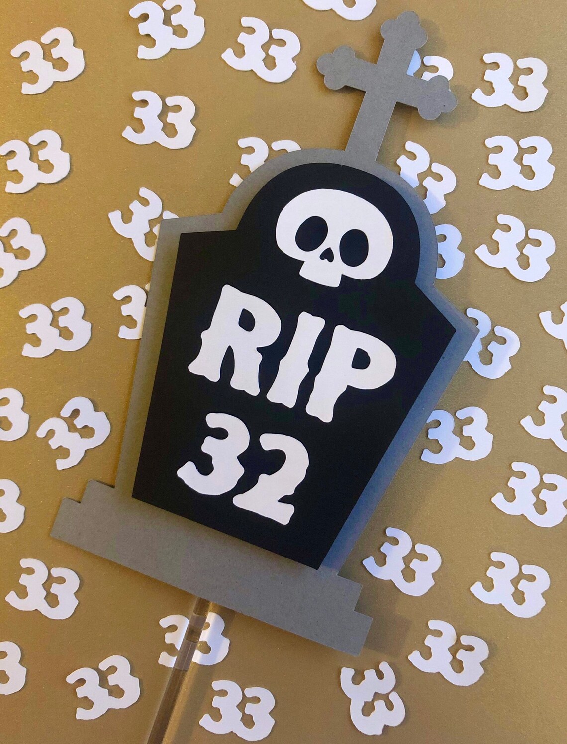 RIP Cake Topper/tombstone Cake Topper/death to My Youth Cake Topper/rip ...