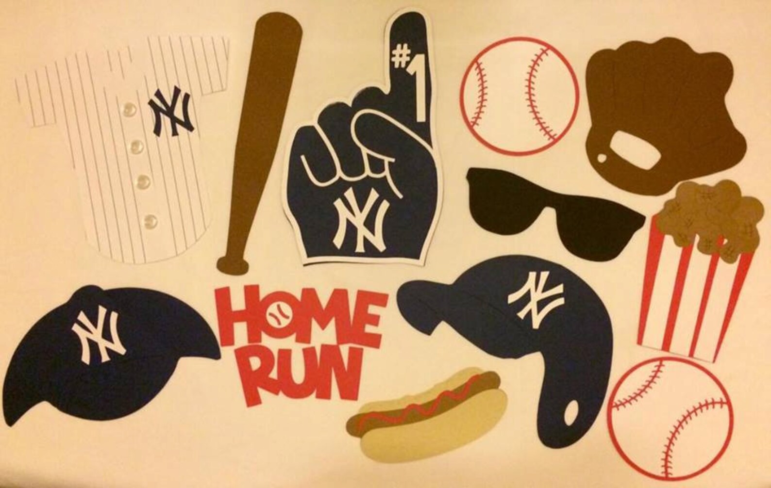 MLB Baseball Photo Booth Props/ Dodgers Photobooth - Etsy