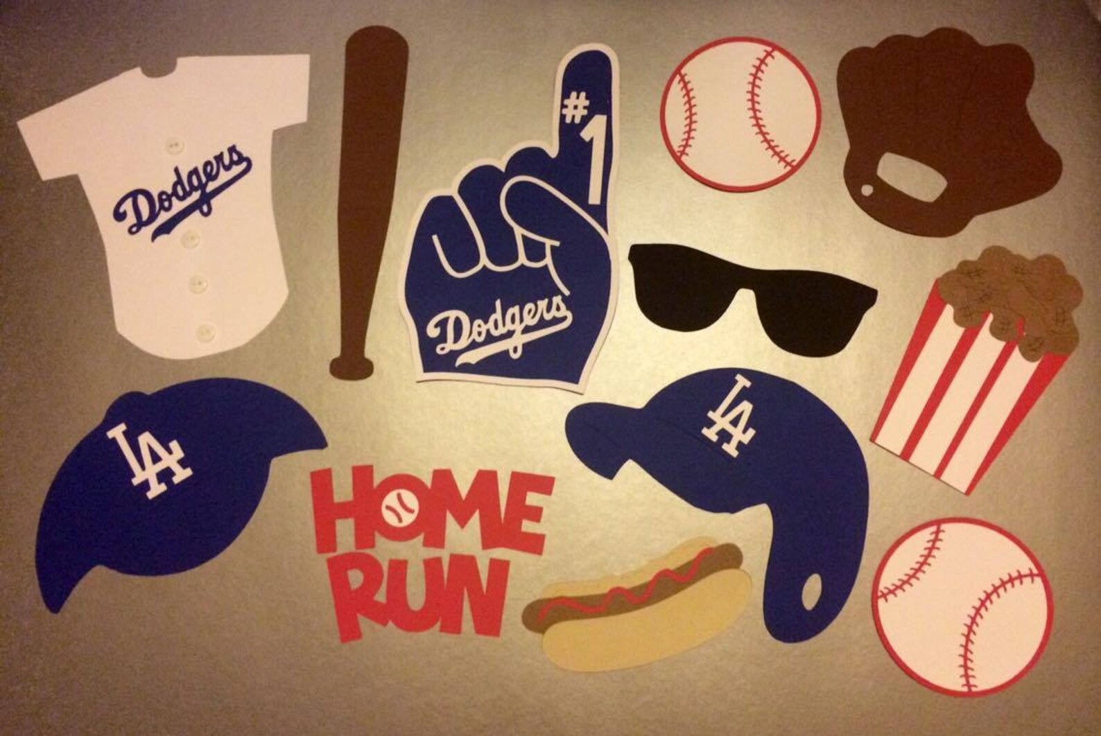 MLB Baseball Photo Booth Props/ Dodgers Photobooth Props/baseball Props ...
