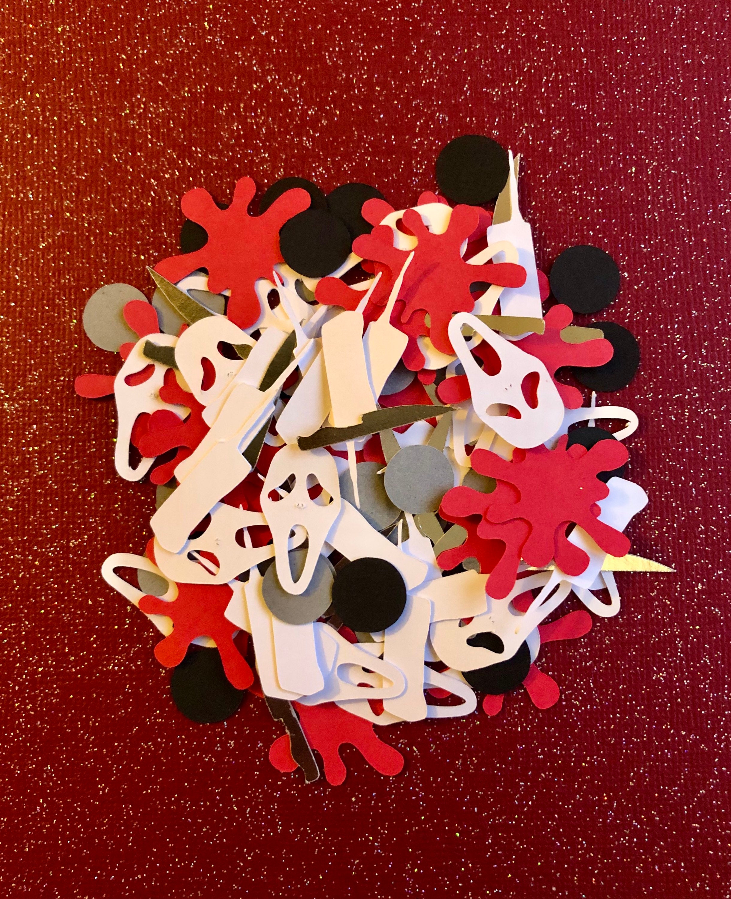 Scream Movie Confetti/scream Movie/ Ghostface Party/ghostface Decor ...