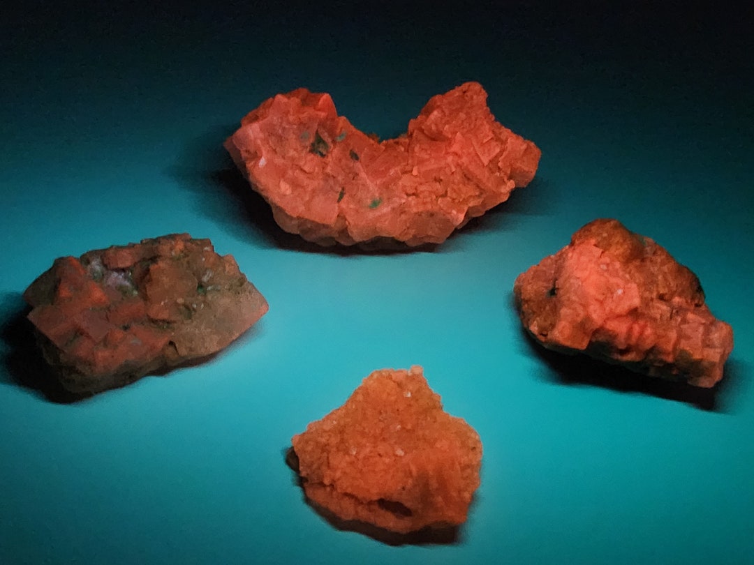 Fluorescent orange Halite Mineral Specimen Salton Sea, California - Etsy