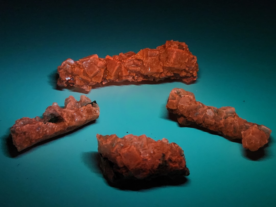 Fluorescent orange Halite Mineral Specimen Salton Sea, California - Etsy