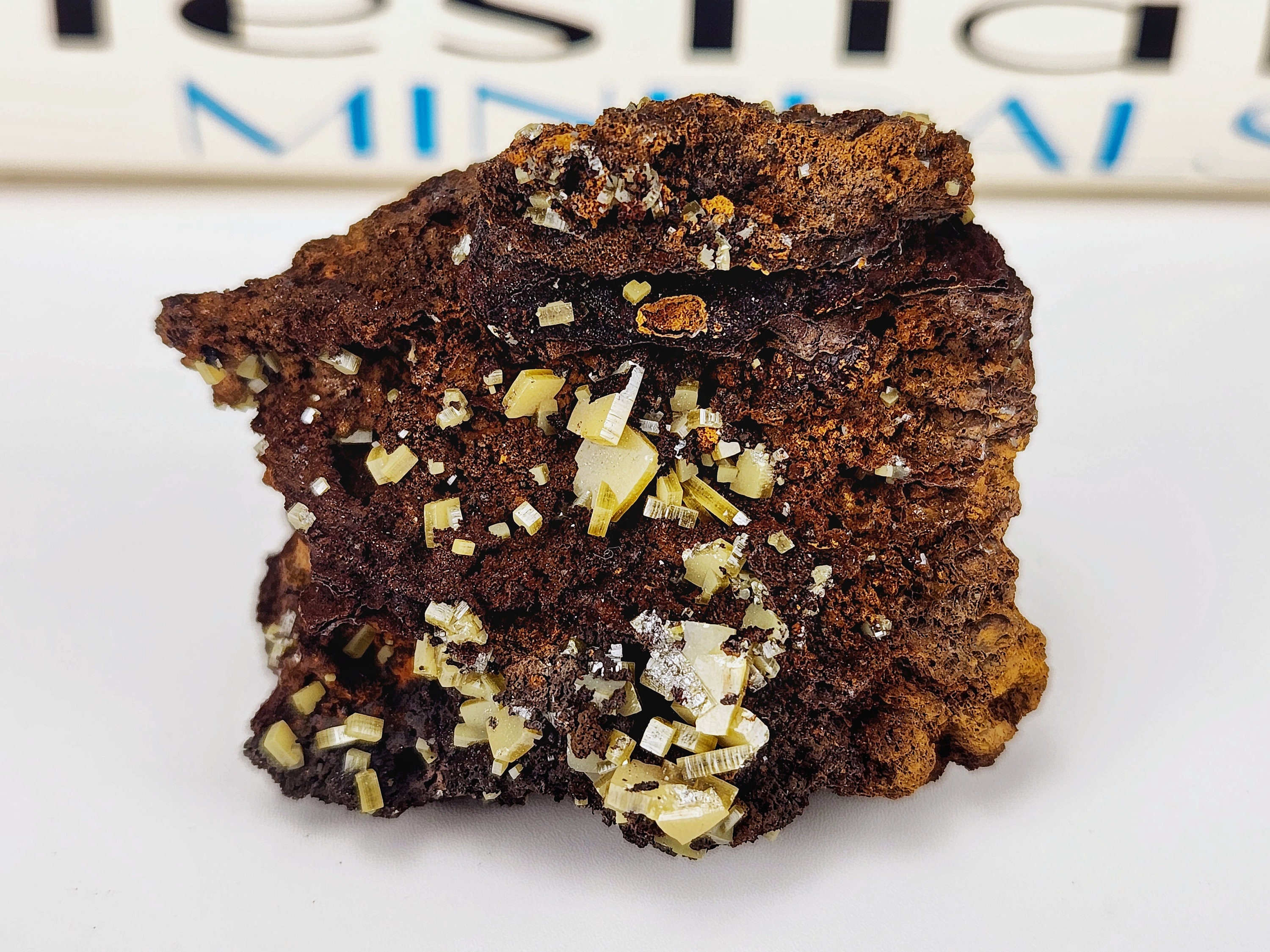 Yellow tabular Wulfenite Crystal Specimen - Etsy